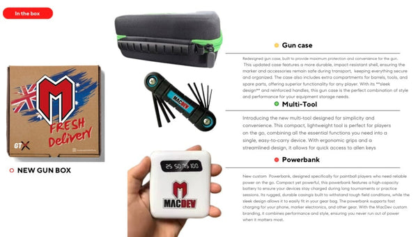 NEW MacDev GTX Paintball Gun- Black – CPXBrosPaintball